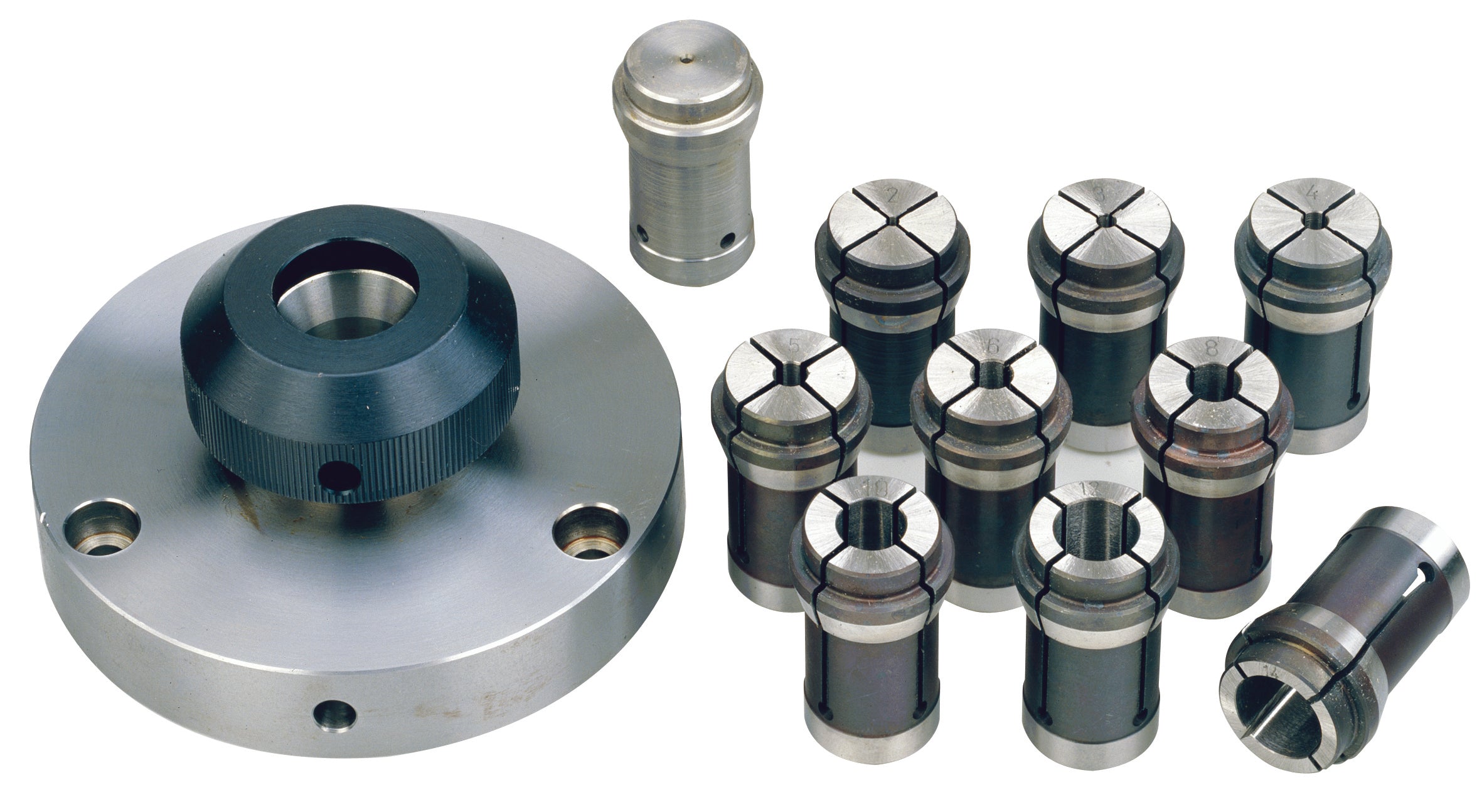 Collet chuck system plus 10 collets for PD400 – Socket Tool Company